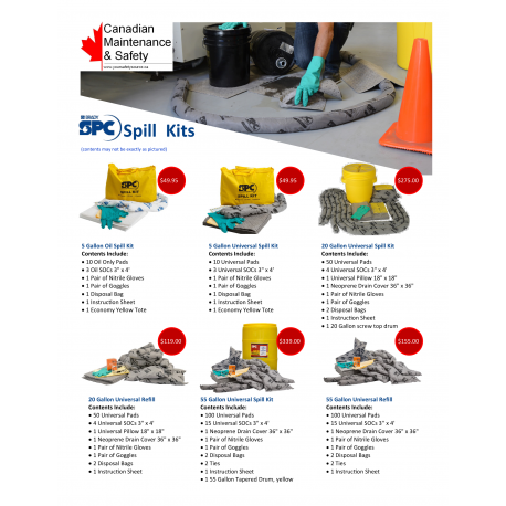 SPILL CONTROL PRODUCTS - Canadian Maintenance and Safety