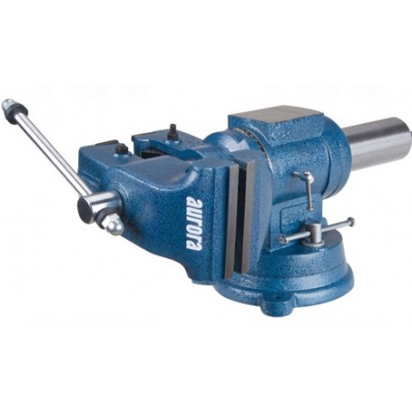 Bench Vise: multi-purpose 5" jaws, swivel base
