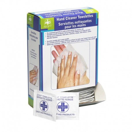 hand cleansing towelettes