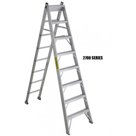 step ladder: aluminum 3-way, heavy duty