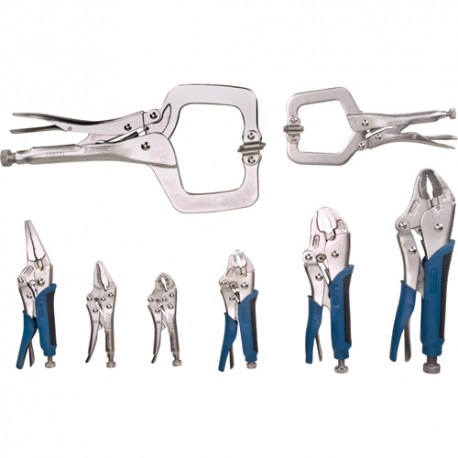 Locking Plier Set: 8-Piece